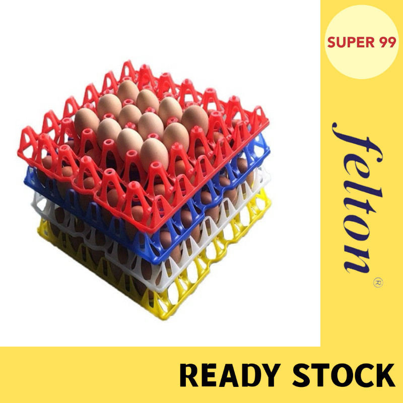 (30 PCS) FELTON Tray Telur / Egg Tray / Egg Tray Can / Tray Can Hold ...