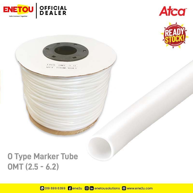 ATCA OMT-3.2 O TYPE CABLE MARKER TUBE 3.2MM WITH ROHS COMPLIANCE (100M ...