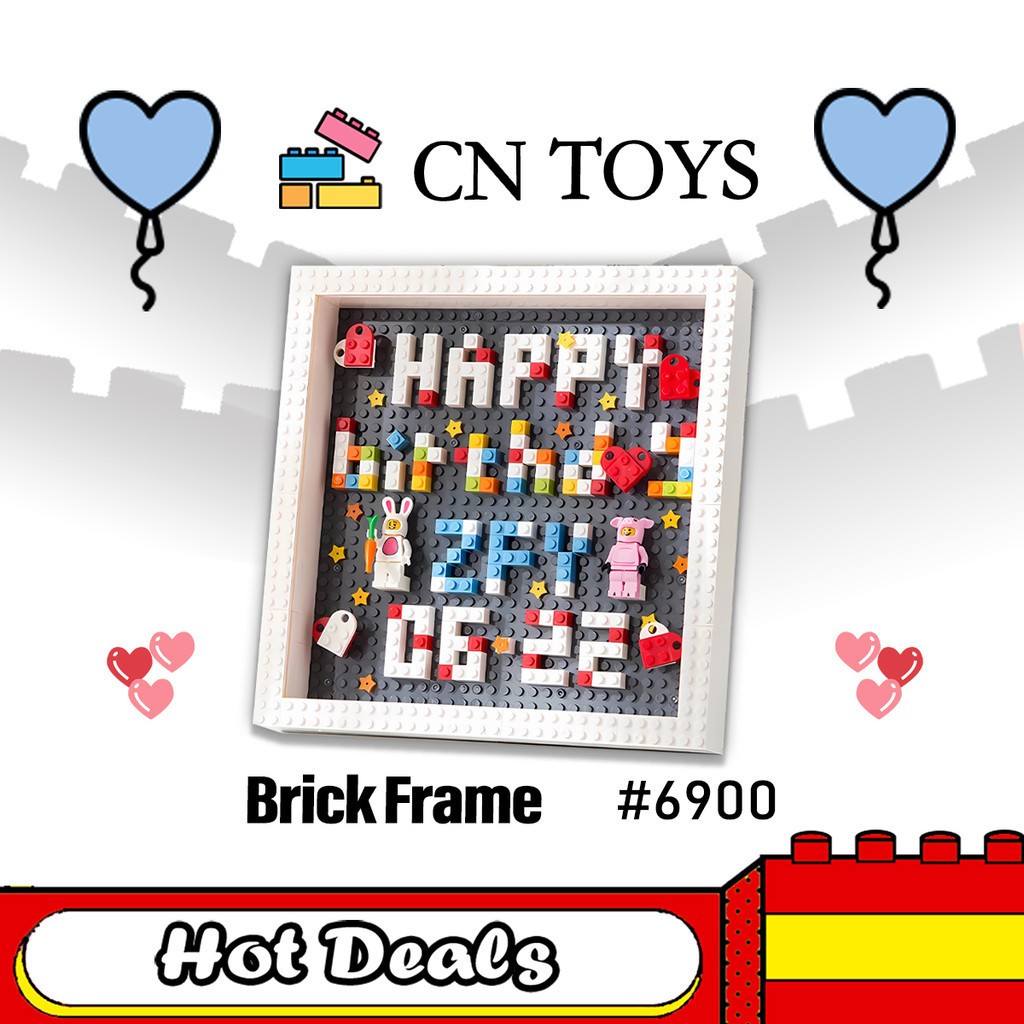Customization Happy Birthday Building Blocks Frame Blok Mainan Bingkai ...