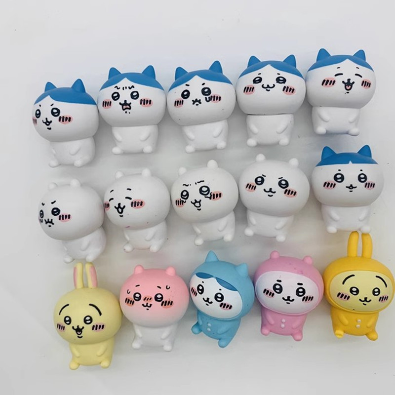 Cute Chiikawa Hachiware Usagi Rabbit Shisa Small PVC Figures Toys For ...