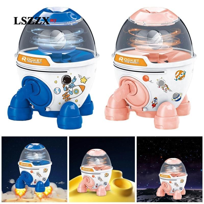 [LszzxMY] Rocket Ship Piggy Bank Cute, Early Development, Educational ...