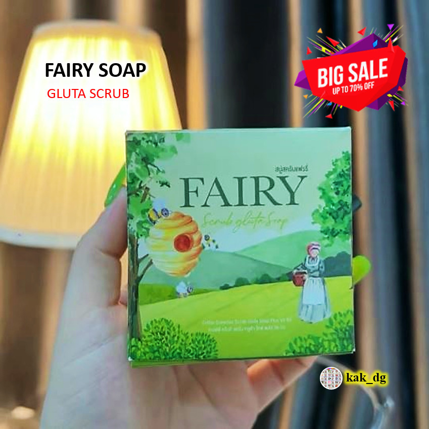 Fairy Scrub Gluta Soap With Coffee & Green Tea ,Glutathione ,body ...