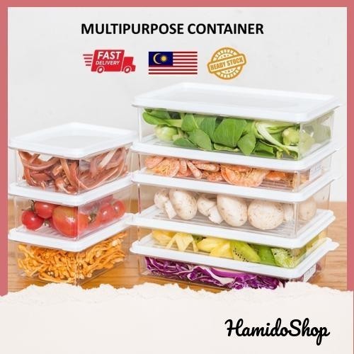 Organizer Box Transparent Sealed Containers with Plastic Lids Bekas ...