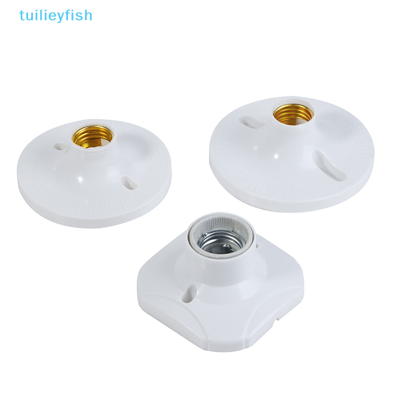 【tuilieyfish】 E27 LED Light Bulb Holder Round Socket Base Hanging Lamp ...