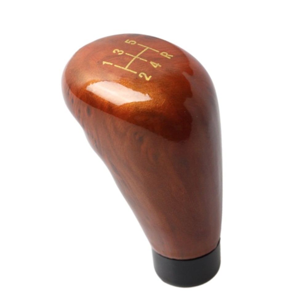 [BSL] 5 Speed Universal Peach Wood Manual Car Gear Stick Shift Knob ...
