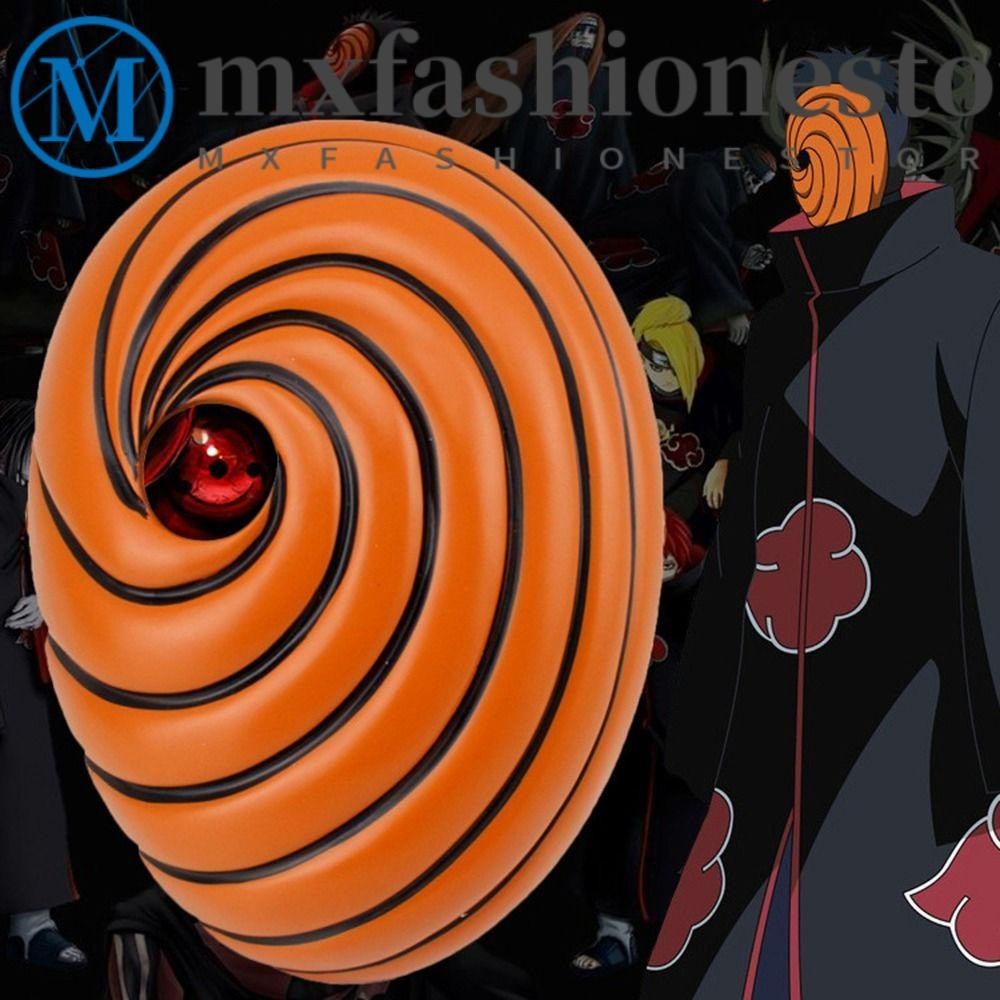 Cosplay Naruto Uchiha Obito Mask Akatsuki Halloween Props Unisex ...