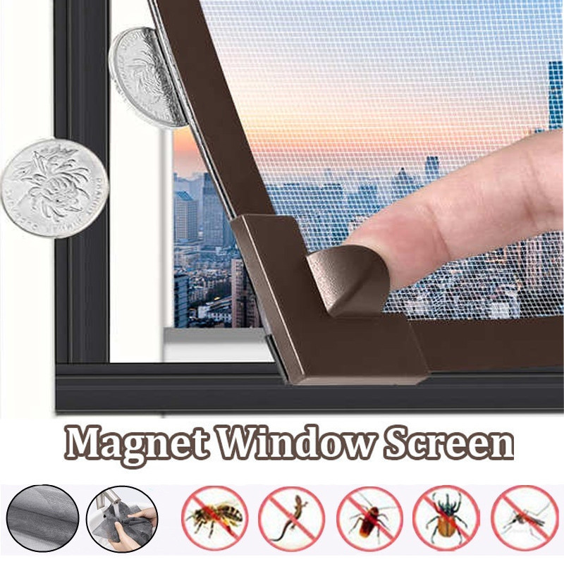 DIY Magnetic Mosquito Net Window Screen Insect Screen Summer Prevent ...