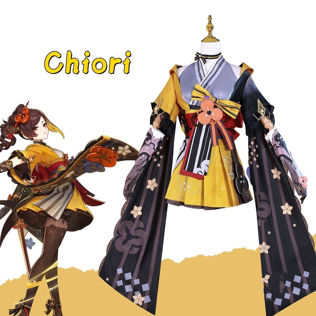 Genshin Impact Chiori cosplay cloth dress party costume coat | Shopee ...