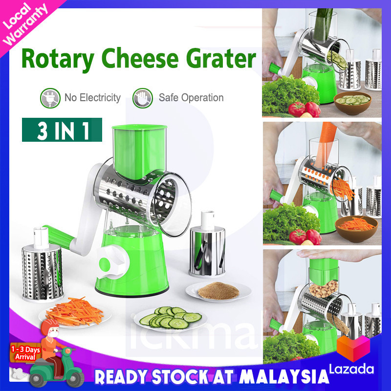 3 In 1 Vegetables Grater Drum Cutter Machine Hand-Operated Vegetable ...