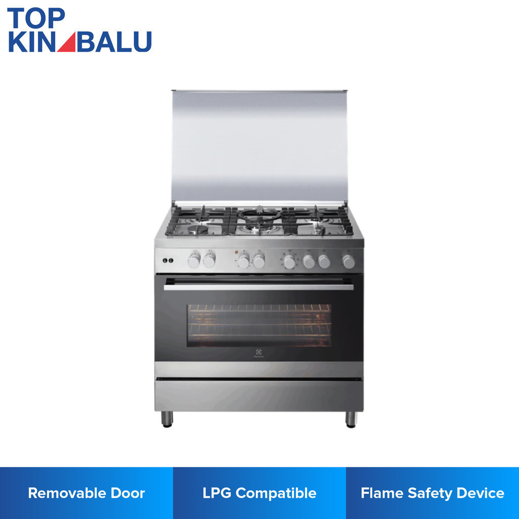 [SABAH ONLY] ELECTROLUX EKM9689X FREESTANDING GAS COOKER WITH 130L ...