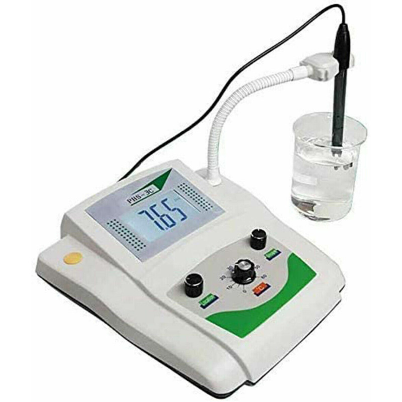 Benchtop Digital Lab Acidity pH mV Meter Tester with Range 0-14.00pH 0 ...