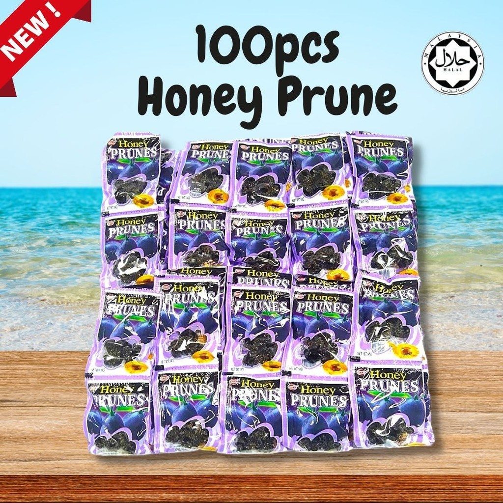100pcs KHY Honey Prunes small prune asam individual pkt (purple ...