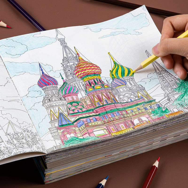 Secret Garden Coloring Book Children's Hand-Painted Coloring Painting ...