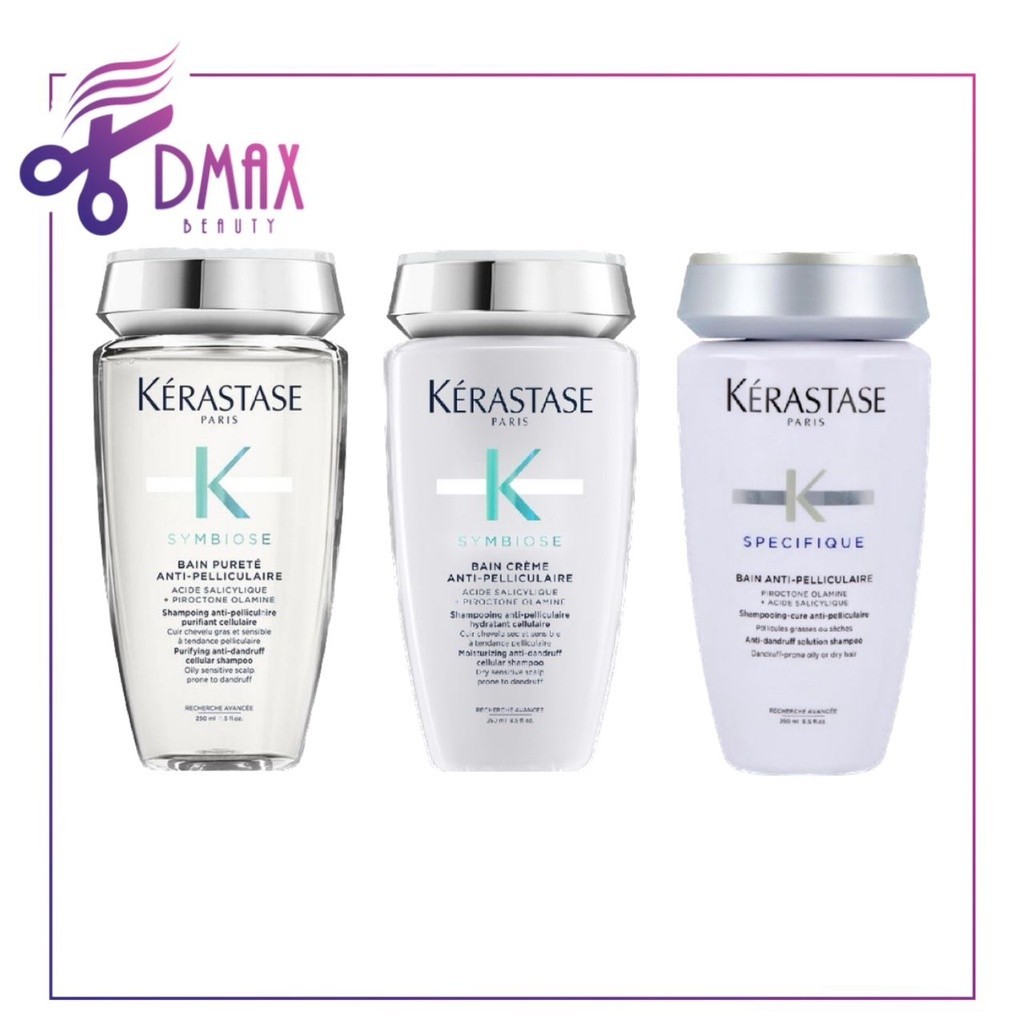 Kerastase Bain Anti-Pelliculaire DANDRUFF SHAMPOO/ Symbiose Bain Creme ...