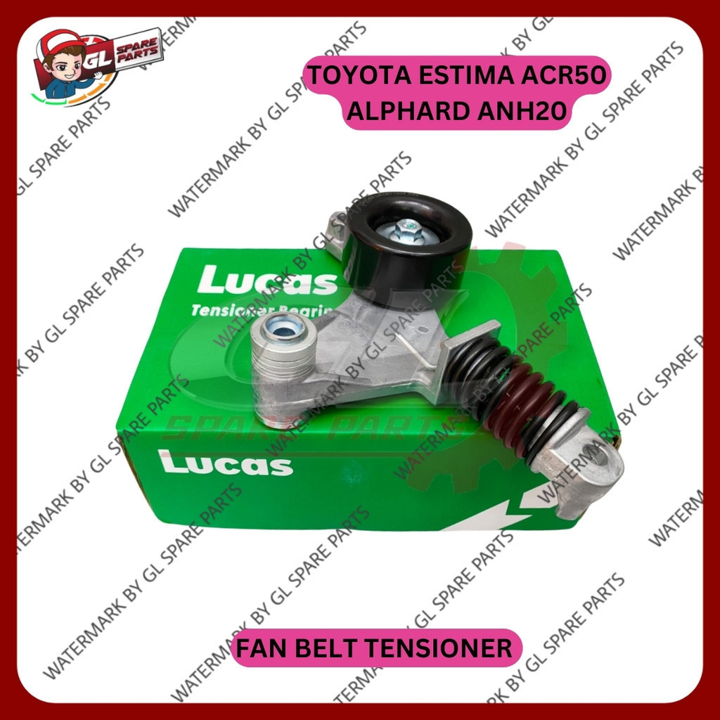 FAN BELT TENSIONER (LUCAS) TOYOTA ESTIMA ACR50 ALPHARD VELLFIRE ANH20 (SPRING TYPE) | Shopee ...
