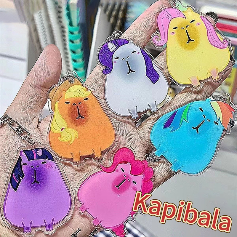 My Little Pony Keychain Capibara Dream Linked Cute Pinkie Pie Twilight ...