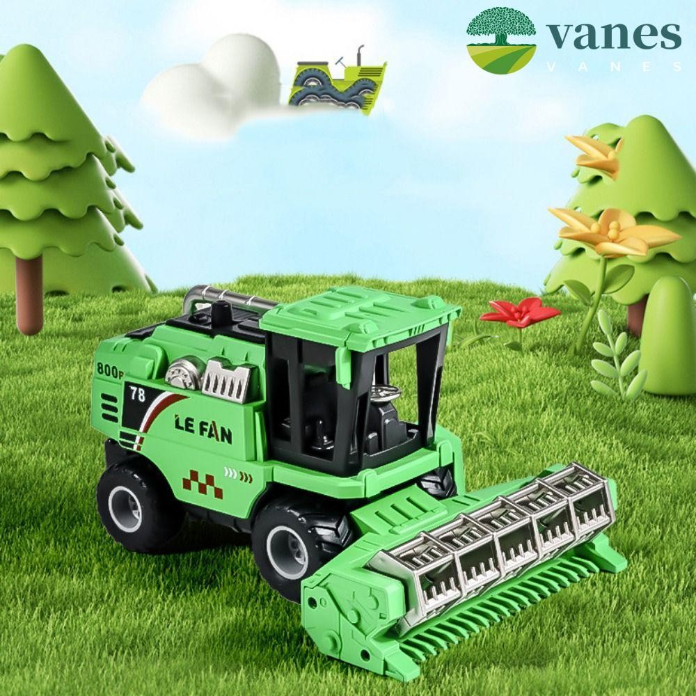 VANES Kids Farmer Cart Toy, Harvester Tractor Toy Simulation Farm ...