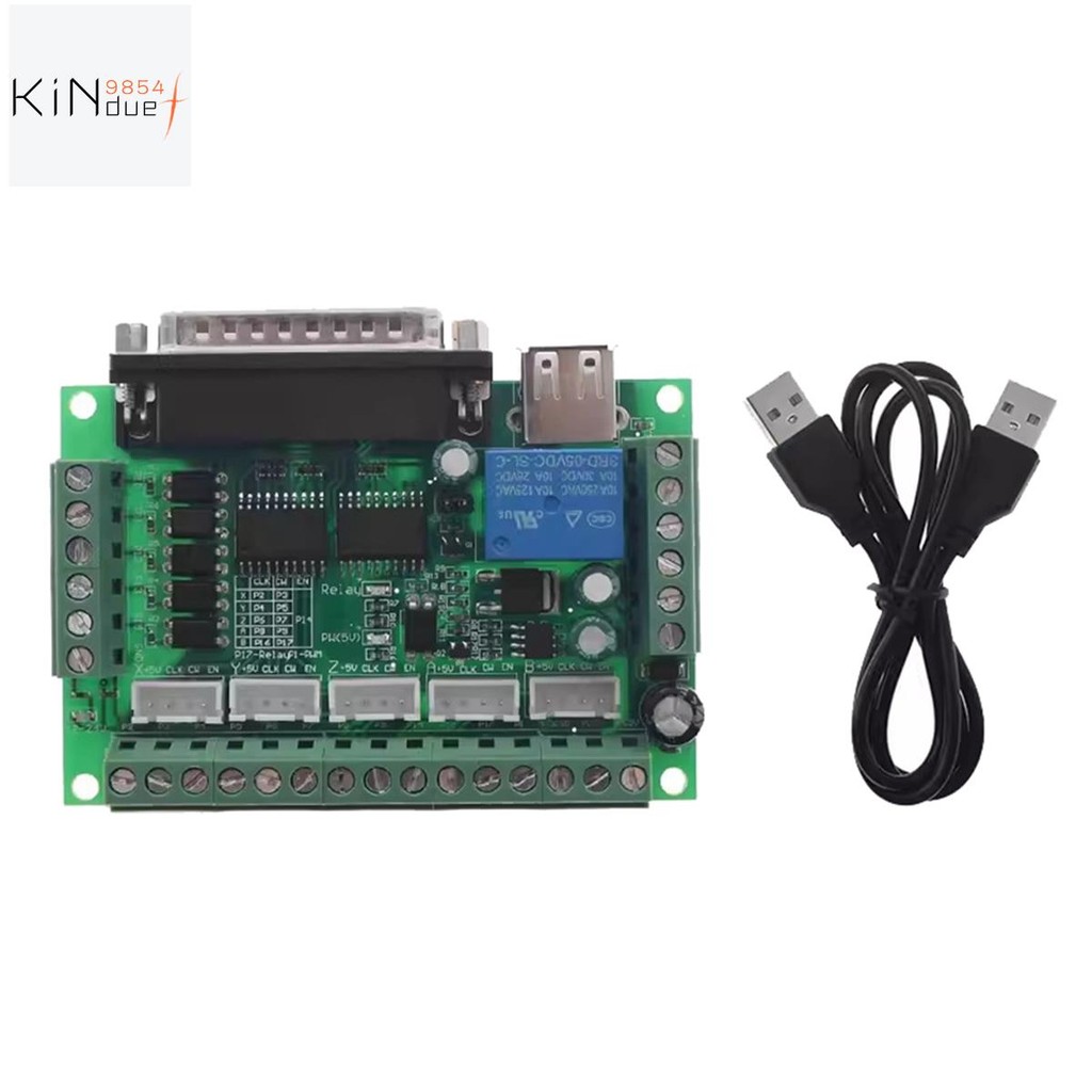 Engraving Machine 5 Axis CNC Breakout Board with Optical Coupler for Stepper Motor Drive ...