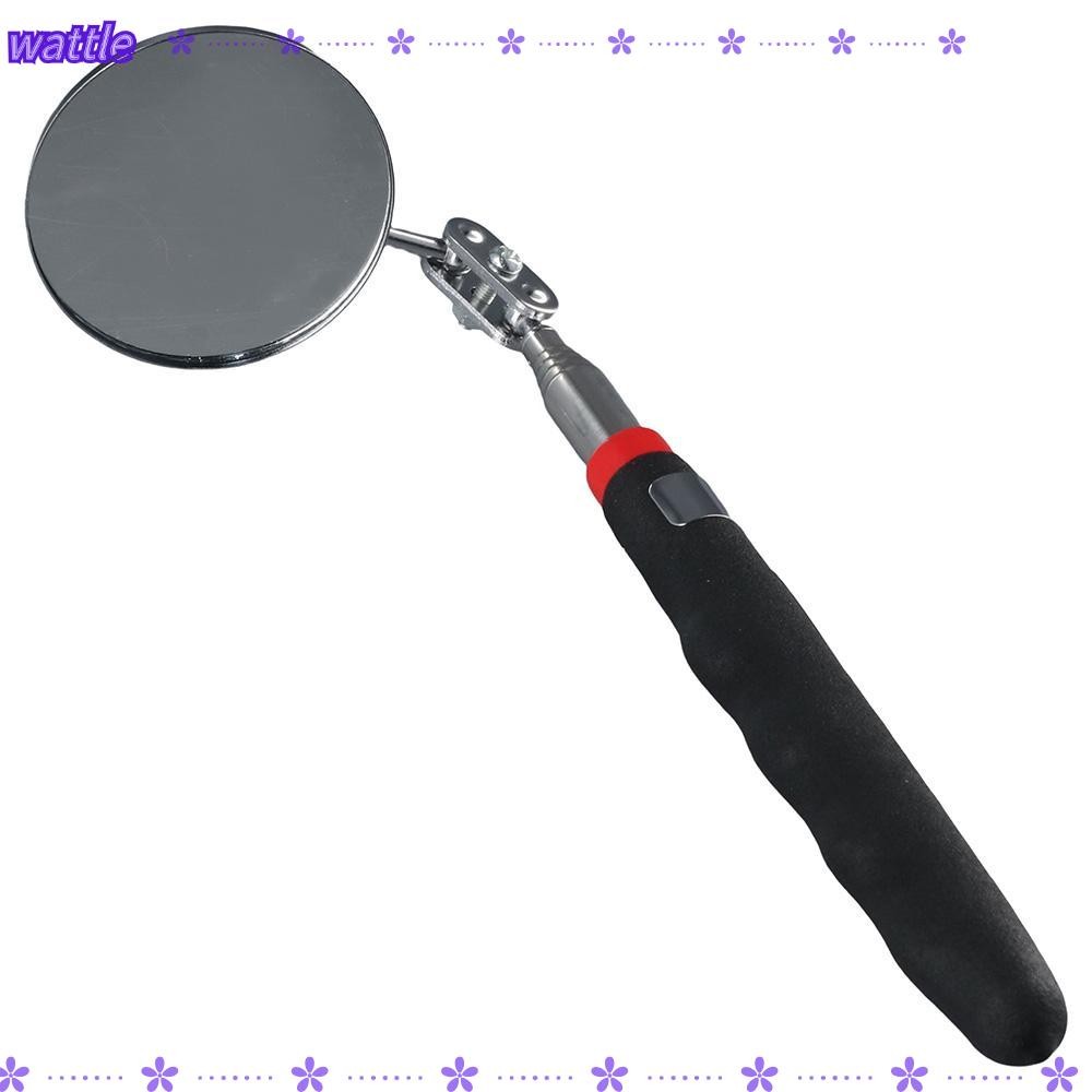 WA-SPORT Telescoping Inspection Mirror, Black Stainless Steel Round ...