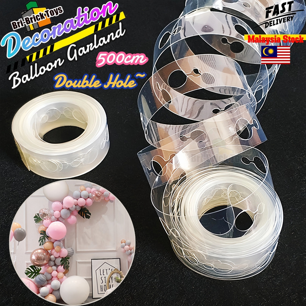 🔥Local Stock🔥5M Balloon Garland Strip Double Hole Balloon Chain ...