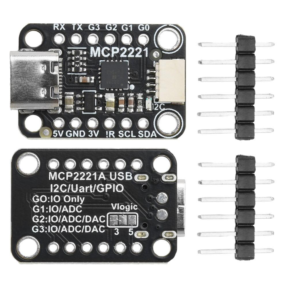 Mcp2221A Usb To Gpio Adc/I2C Adapter Module Type-C | Shopee Malaysia