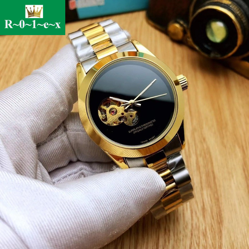 R0~1ex Fashion Men Watch Stainless Steel Casual Office Automatic ...