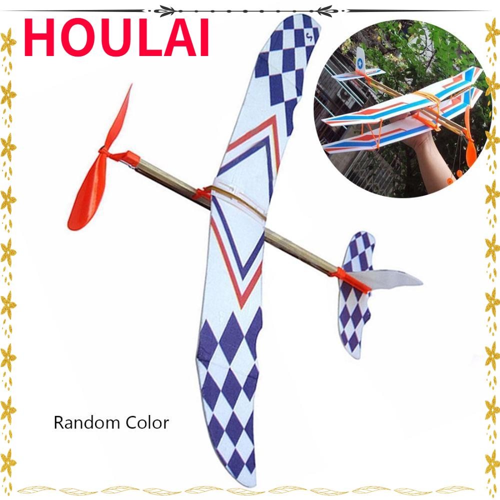 HOULAI Random Color Elastic Rubber Airplane Novelty Plastic Kids ...