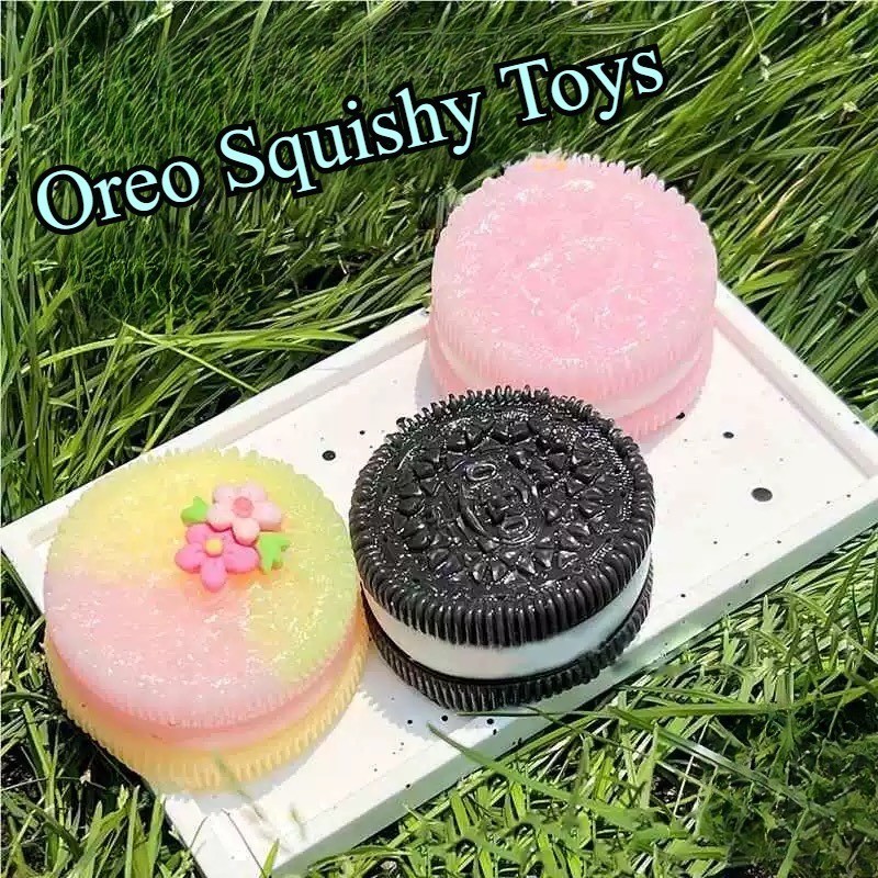 Cartoon Oreo Squishy Toys Cartoon Cat Paw Taba Squeeze Pinching Toys ...