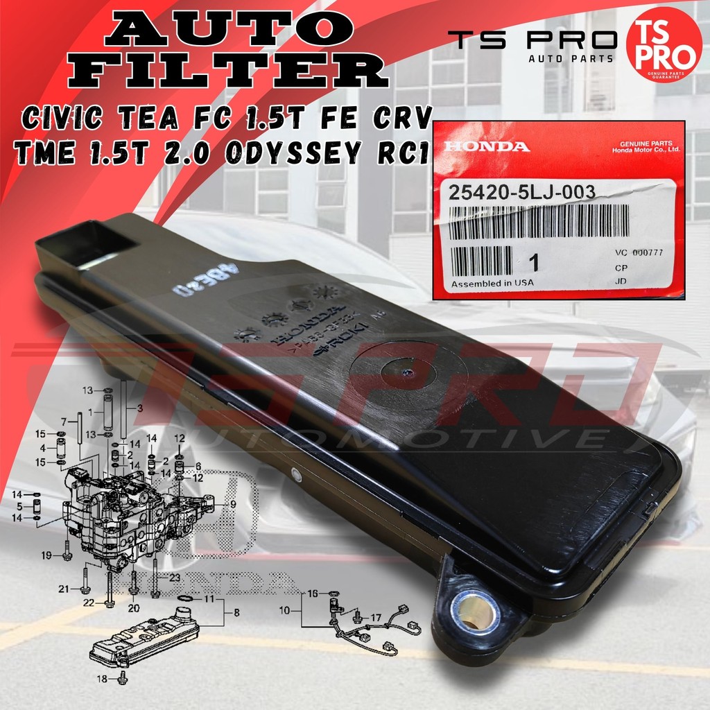 Honda Genuine Auto Filter Penapis Gear Box Civic TEA FC 1.5T FE CRV TME ...