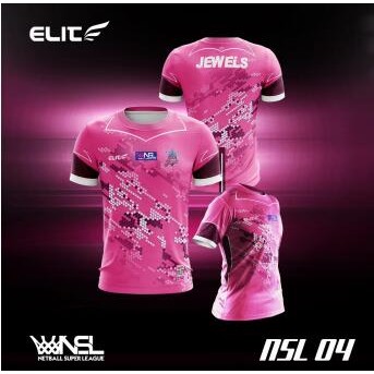 JOHOR JEWELS NETBALL SUPER LEAGUE Sublimation Jersey Unisex Shirt ...