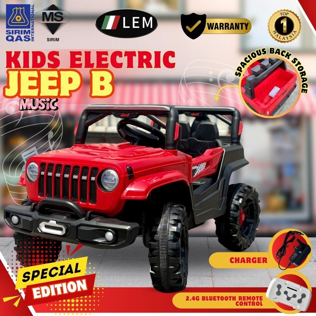 NEW!!! LEM 2025 JEEP ELECTRIC CAR AND CAR CONTROL TOY CAR FOR KIDS RIDE ...