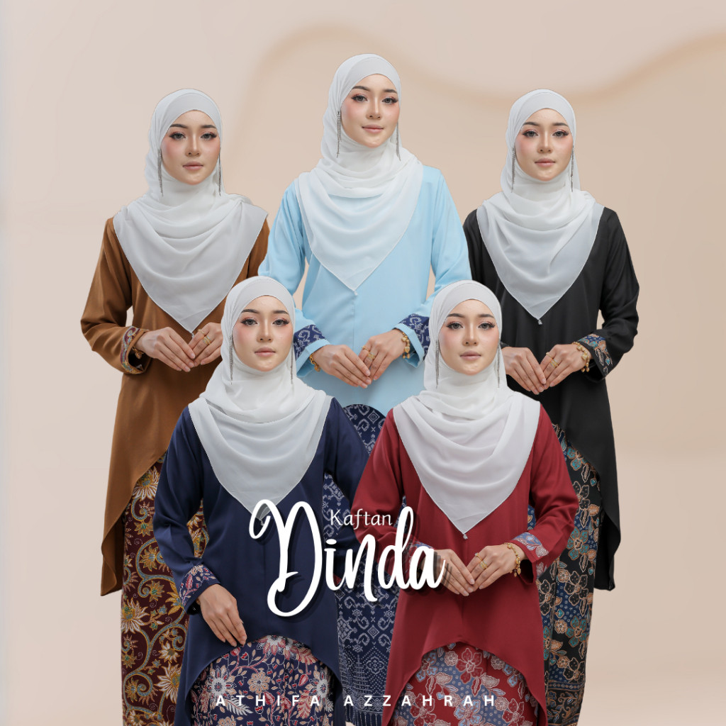 Baju Kurung DINDA by ATHIFA AZZAHRAH Princess Cut at Back Como Crepe ...