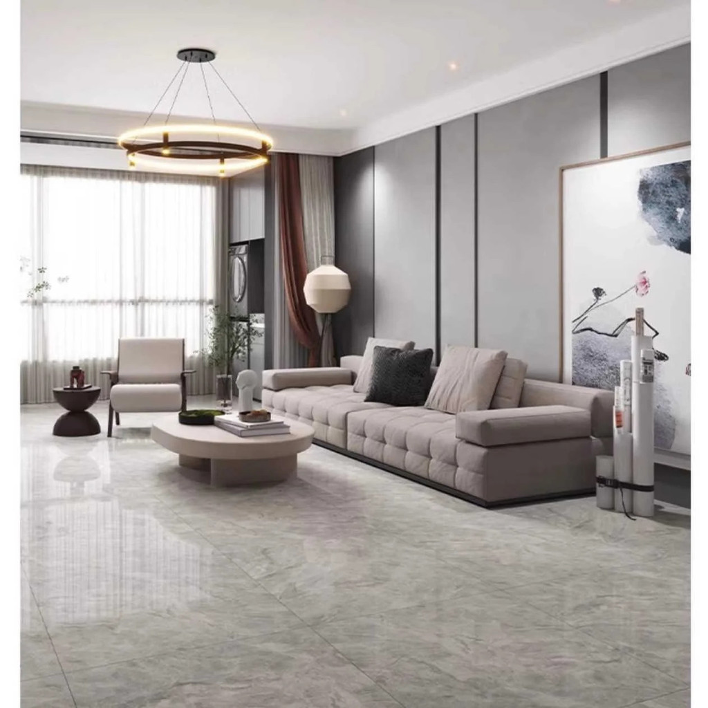 Jubin Lantai Jubin Seramik Foshan Guangdong 800x800 Ruang Tamu Kelabu ...