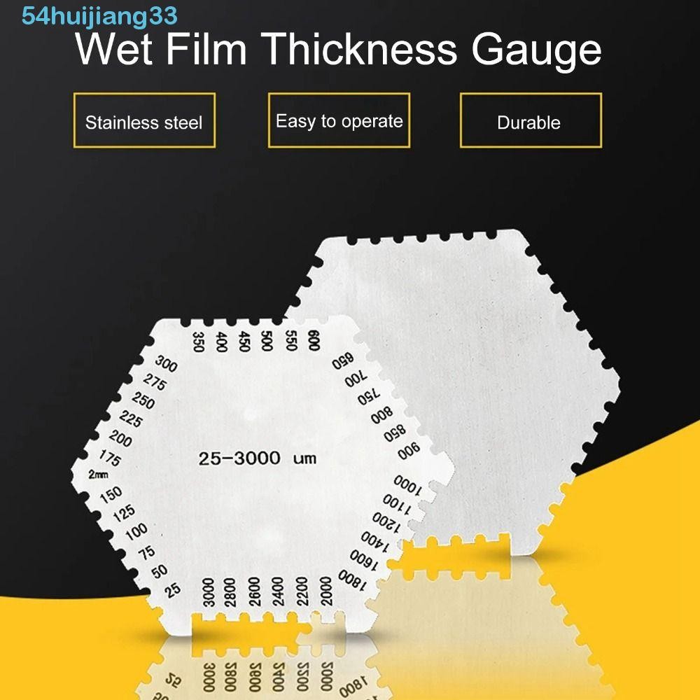 HUIJIANG Hexagon Wet Film Comb, Stainless Steel Hexagonal Wet Diaphragm ...