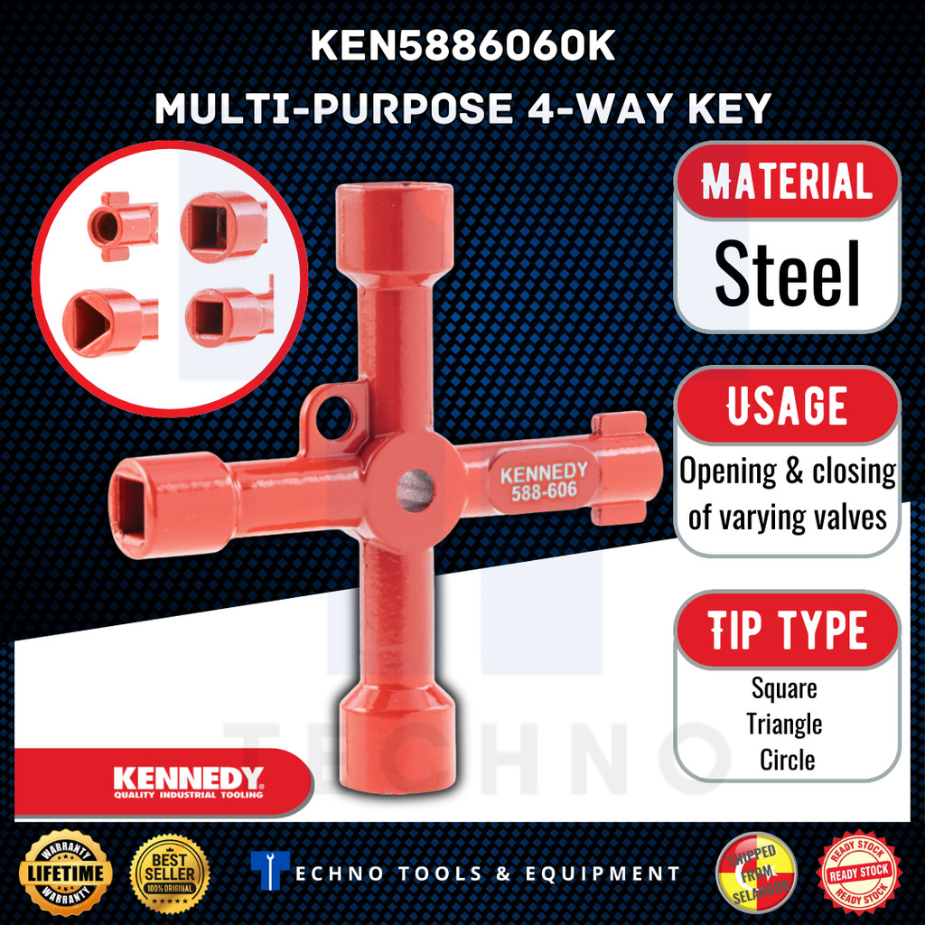 KENNEDY KEN5886060K MULTI-PURPOSE FOUR-WAY KEY | Shopee Malaysia