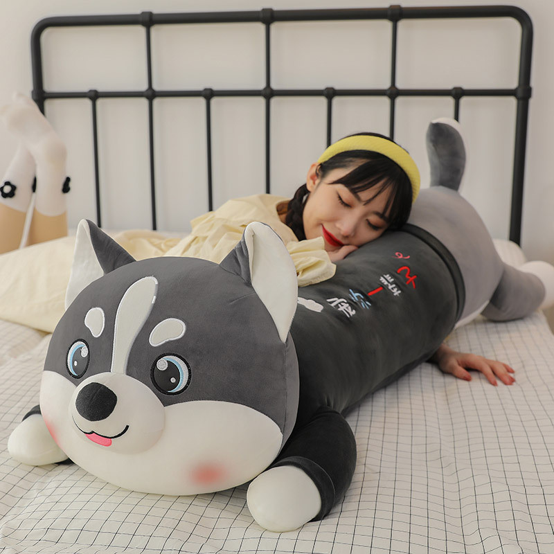 Sleeping Hug Husky Plush Toy Large Doll Bed Hug Sleeping Leg Pillow ...
