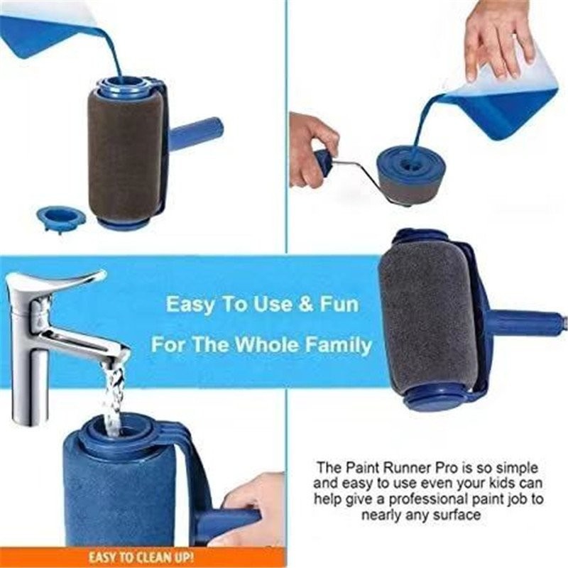 Berus cat sudut dinding berus cat lima dalam satu berus tiub gulungan ...