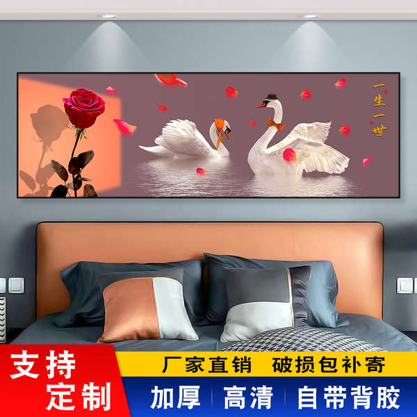 aesthetic things for room katil dinding Lukisan hiasan sisi katil bilik ...