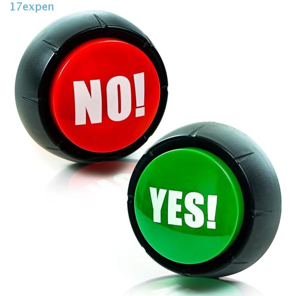 EXPEN Yes No Button, Funny Interactive Communication Maybe Sorry Button ...