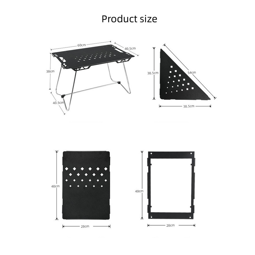 Outdoor Camping Tactical Table Outdoor Blackened Light Weight Table ...