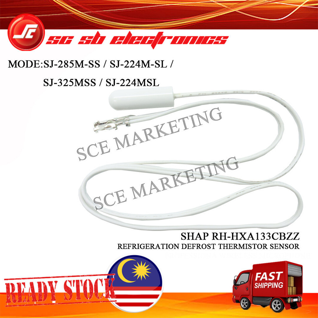 SHARP A133 REFRIGERATOR FRIDGE DEFROST THERMISTOR SENSOR SJ- 171 SJ 191 ...