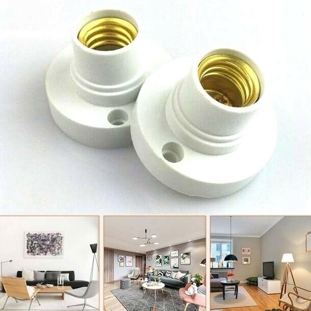 E14 Bulb Receptacle Ceiling Receptacle Light Bulb Socket Plastic Plug ...