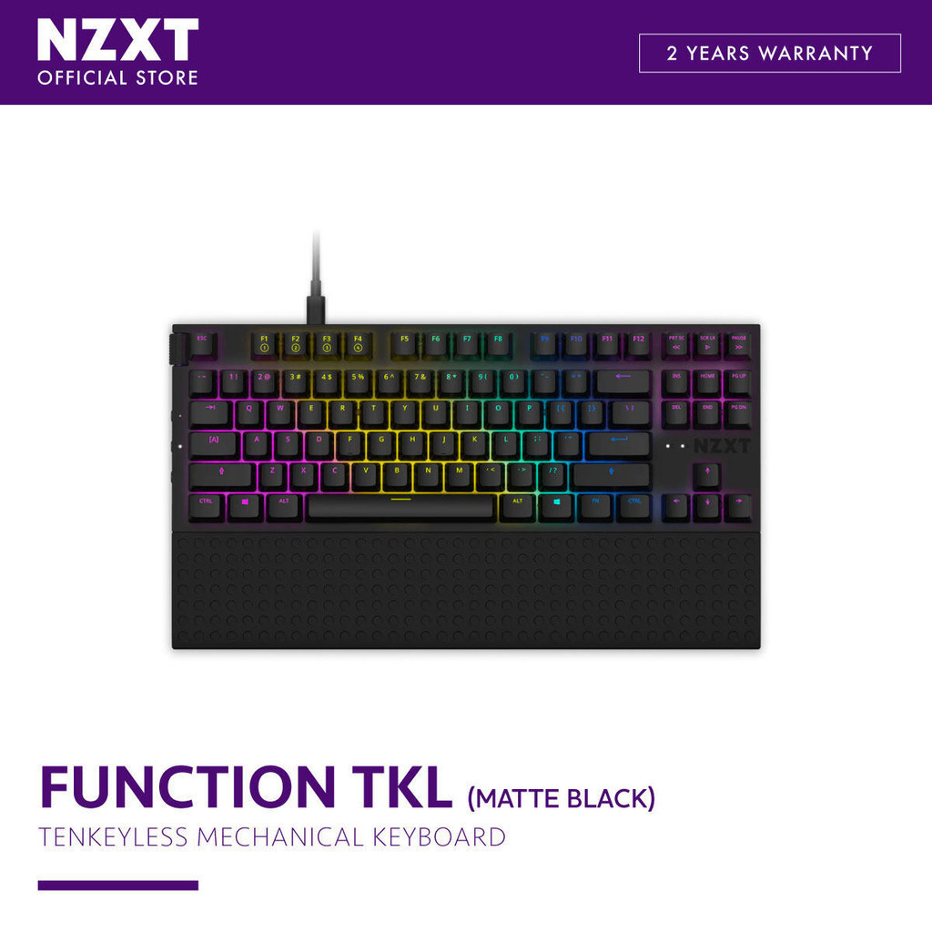 NZXT Function Tenkeyless Modular Mechanical Keyboard - Matte White ...