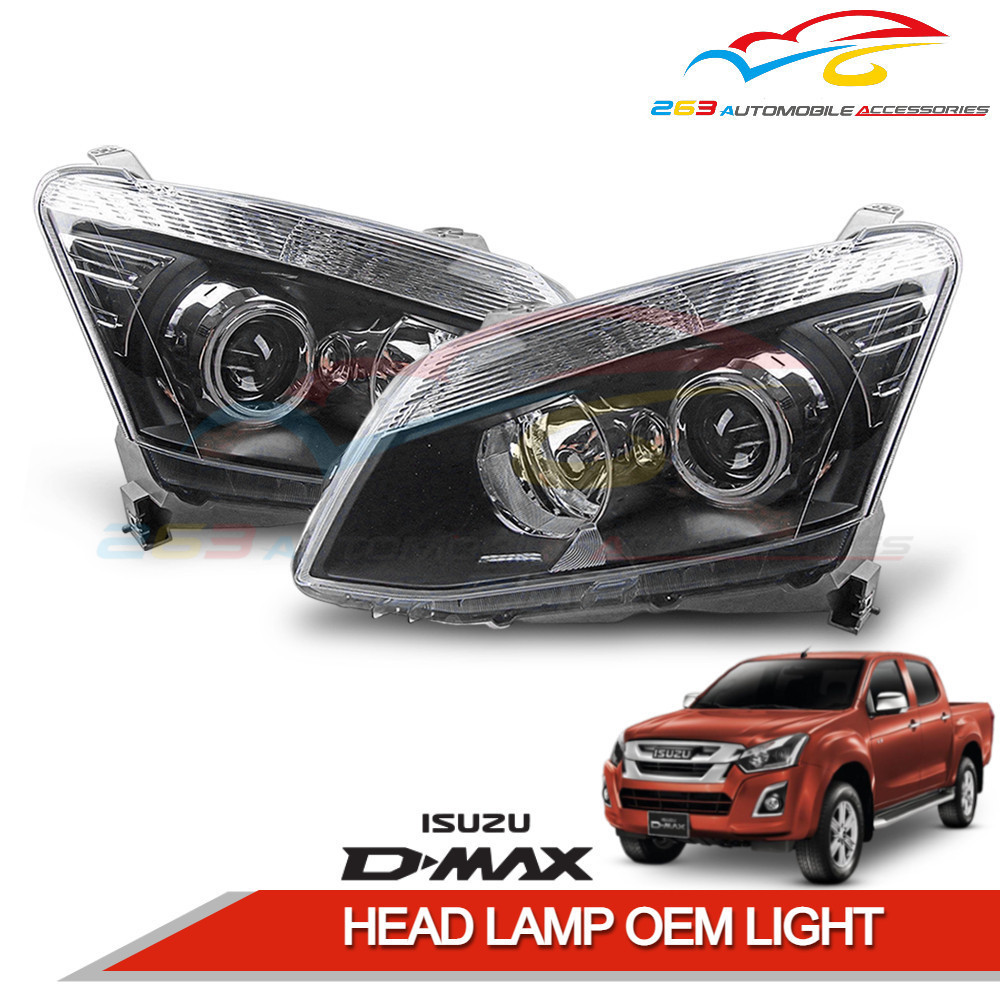 ISUZU D-MAX DMAX 2012-2016 HEAD LAMP OEM HEADLIGHT 'FULL SPEC' | Shopee ...