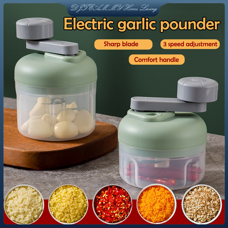 Manual Mini Food Garlic Chopper Hand Pull Blender Processor Vegetable ...