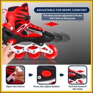 🐳Kasut Roda Budak Roller Kids Skate Shoes Kasut Roda Kids Roller For ...