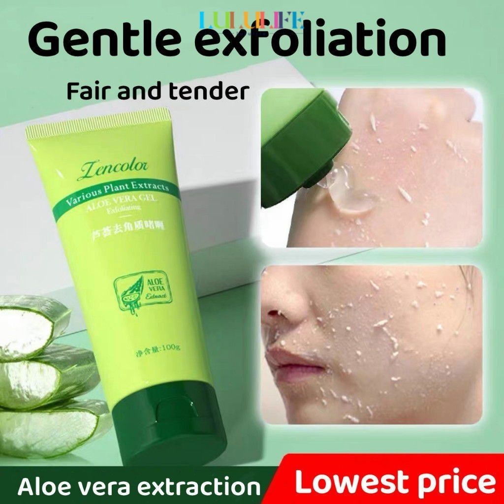 Zencolor Aloe Vera Exfoliating Gel Deep Cleansing Exfoliant Facial Body ...