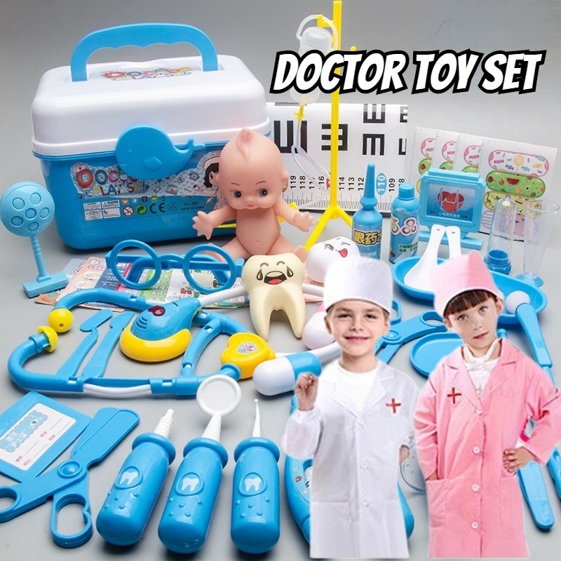 Doctor Toy Set Kids Medical Dentist Role Play Simulation Mainan Doctor ...