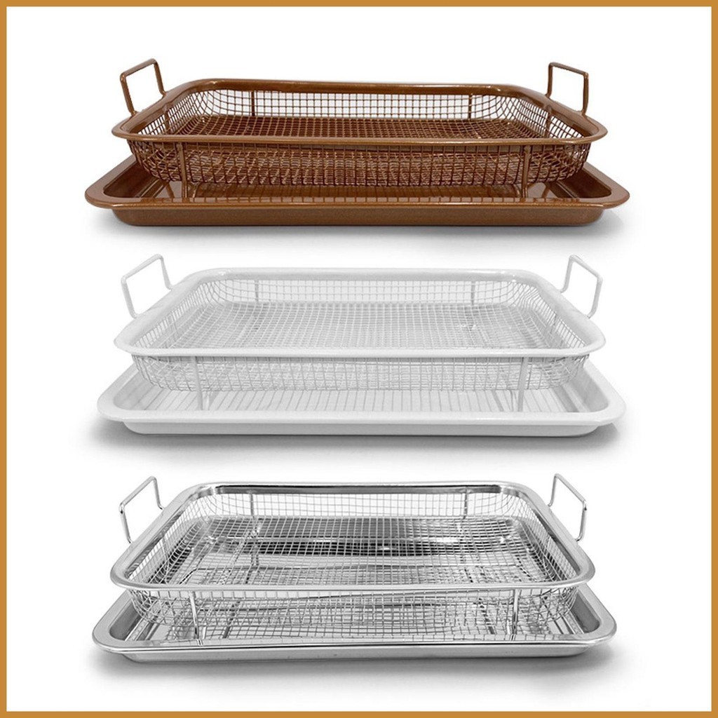 Non-stick Square Baking Pan heat-resistant Food Tray Baking Fryer For ...