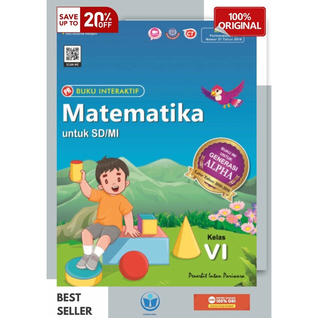 Pr/lks Mathematics Book K13 SD/MI Grade 6 Semester 1& 2024 Intan pariwara | Shopee Malaysia